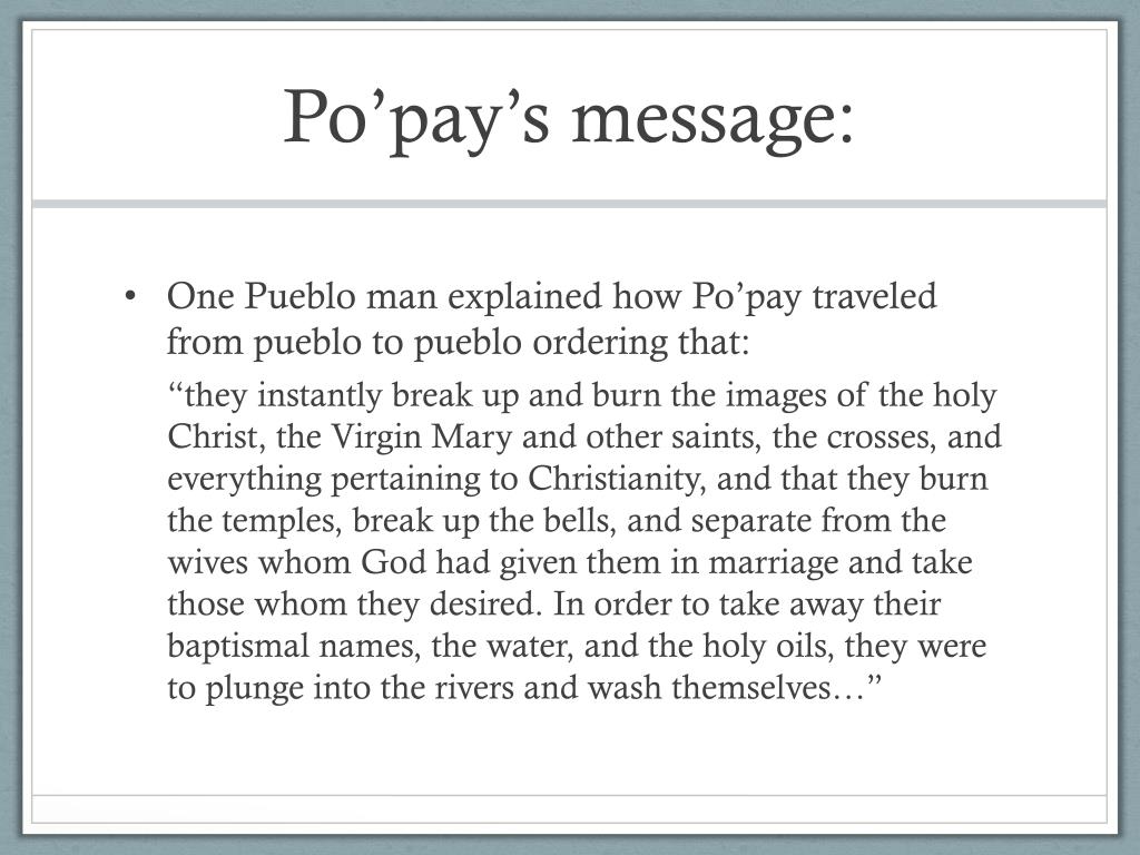 PPT - 17 th Century New Mexico and the Pueblo Revolt PowerPoint ...