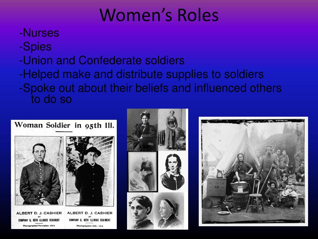 PPT - Women’s Role in the Civil War PowerPoint Presentation, free ...
