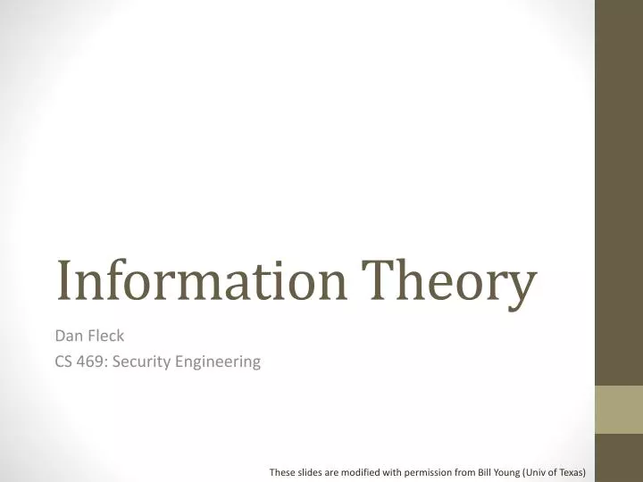 PPT - Information Theory PowerPoint Presentation, free download - ID ...