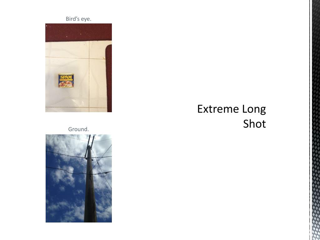 PPT - 30 Camera Shots, 5 Shot Combinations, and 9/11 Shots: 5 Candid, 5 ...