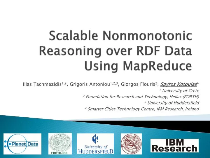 Ppt Scalable Nonmonotonic Reasoning Over Rdf Data Using Mapreduce 5025