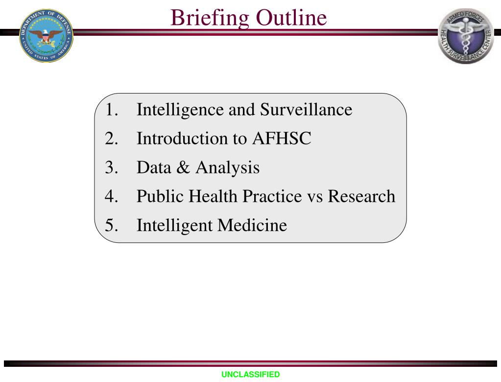 PPT - Armed Forces Health Surveillance Center: Medical Intelligence or ...