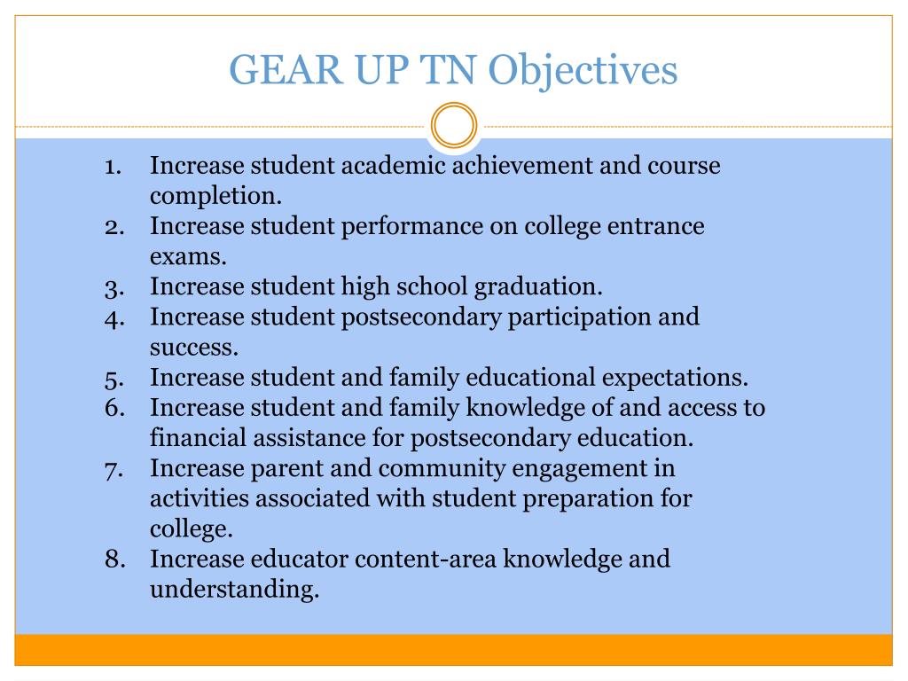 PPT - 2013 GEAR UP TN kickoff MEETING August 26, 2013 NASHVILLE ...