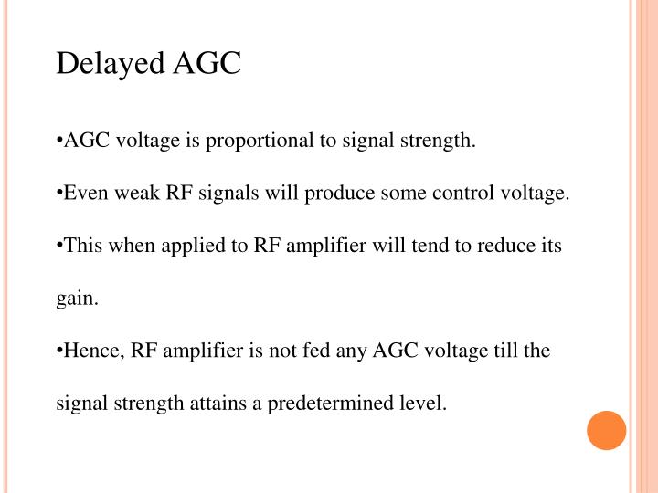 PPT - Signal Level Control (AGC) PowerPoint Presentation - ID:2236305