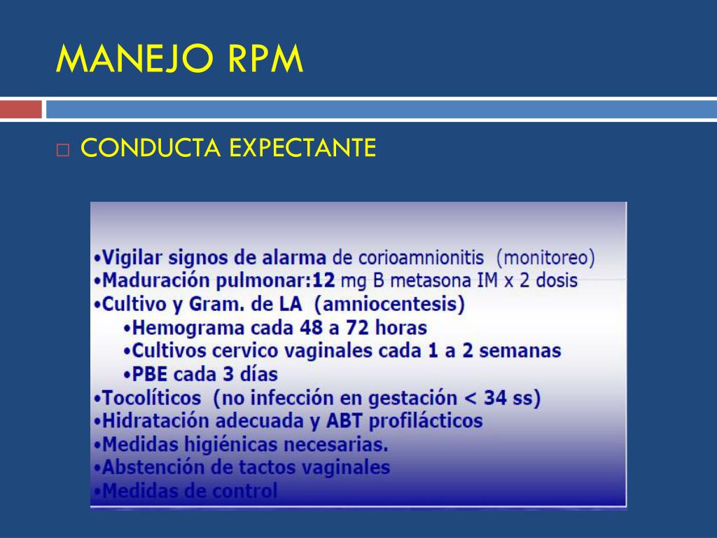 PPT - Ruptura prematura de membranas ovulares PowerPoint Presentation ...
