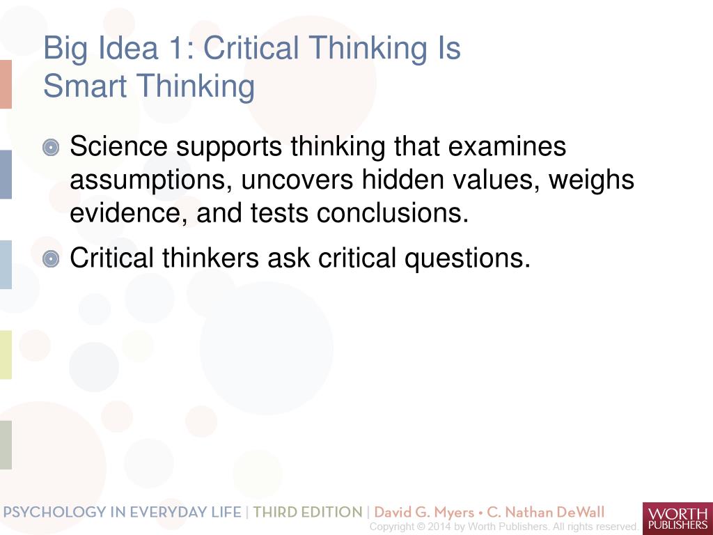PPT - Psychology’s Roots, Big Ideas, and Critical Thinking Tools ...