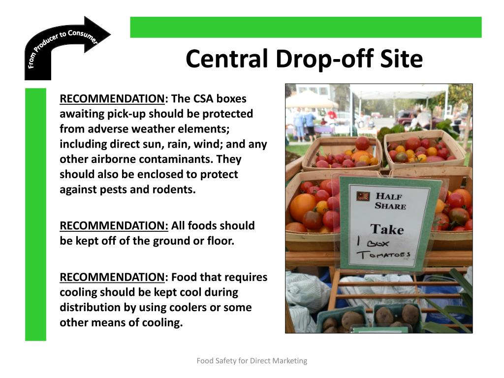 PPT - Food Safety Recommendations for Community Supported Agriculture ...