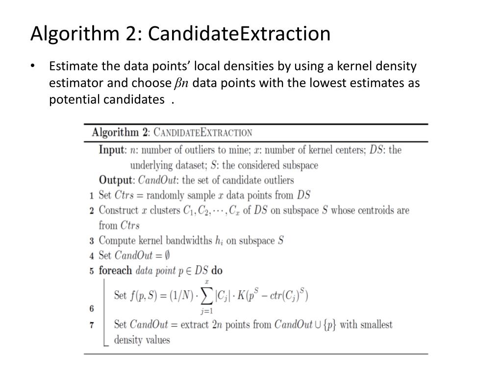 Ppt An Unbiased Distance Based Outlier Detection Approach For High