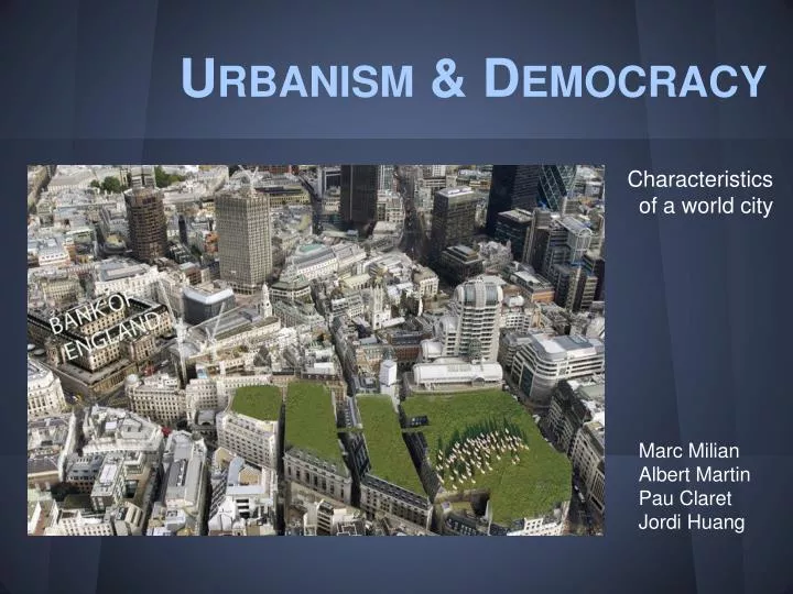 PPT - Urbanism & Democracy PowerPoint Presentation, free download - ID ...