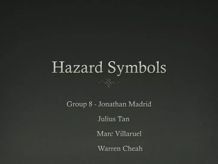 PPT - Hazard Symbols PowerPoint Presentation, free download - ID:2239728
