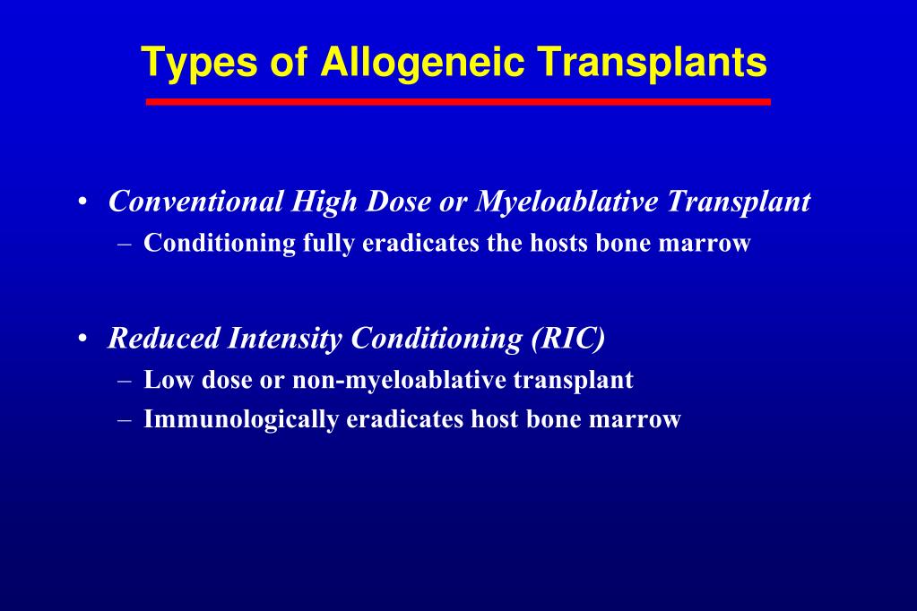 PPT - Allogeneic Hematopoietic Stem Cell Transplantation: State of the ...