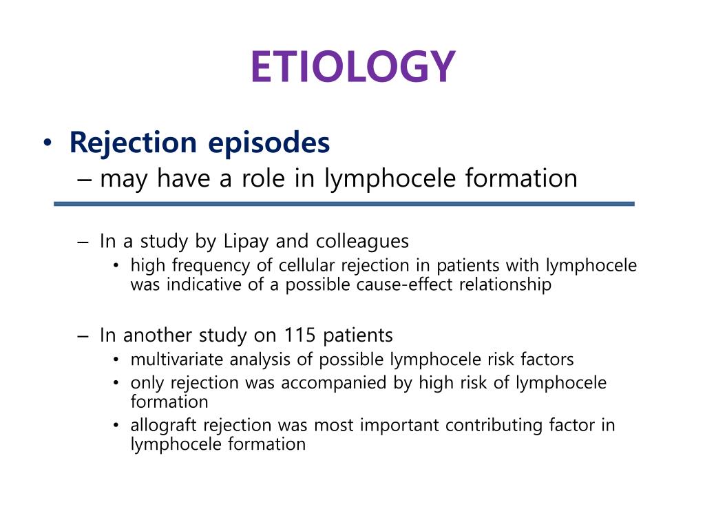 PPT - “ Lymphocele ” After Kidney Transplantation PowerPoint ...