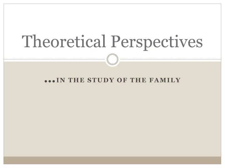 PPT - Theoretical Perspectives PowerPoint Presentation, free download ...