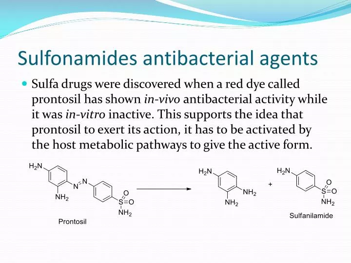 PPT - Sulfonamides antibacterial agents PowerPoint Presentation, free ...