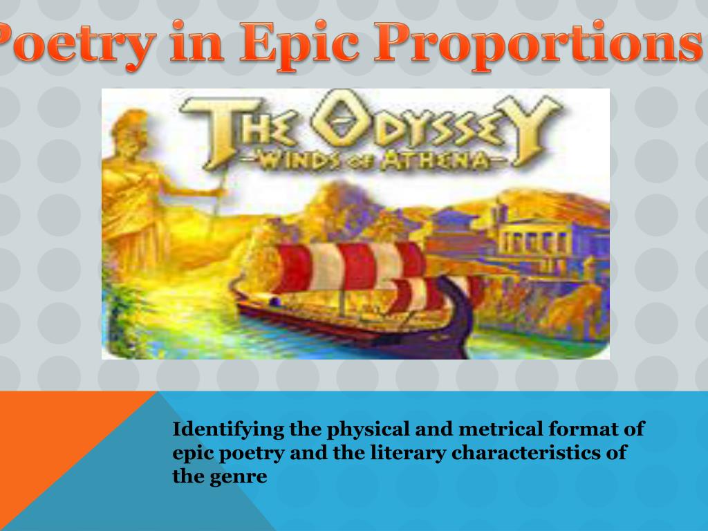 PPT - Poetry in Epic Proportions PowerPoint Presentation, free download ...