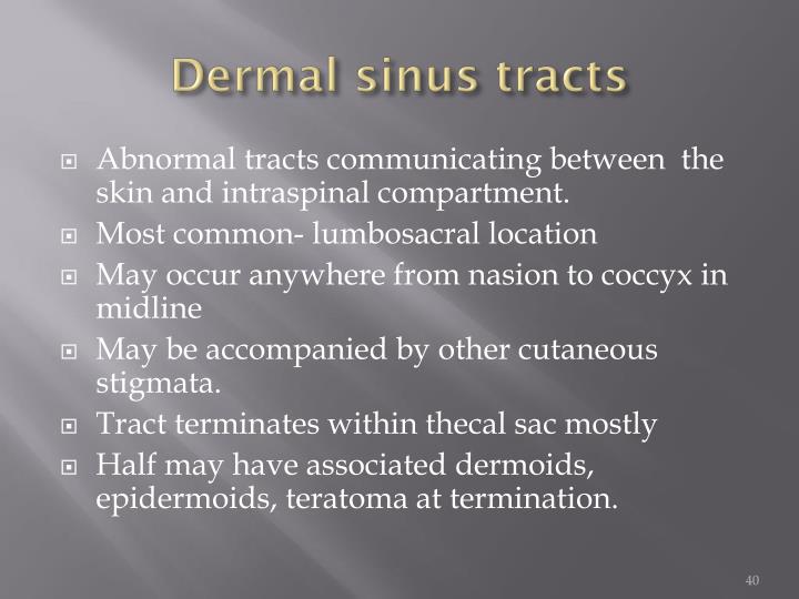 PPT - SPINAL DYSRAPHism evaluation and management PowerPoint ...