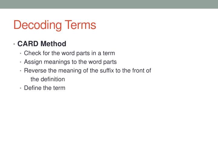 PPT - MED 103: Medical Terminology PowerPoint Presentation - ID:2242698