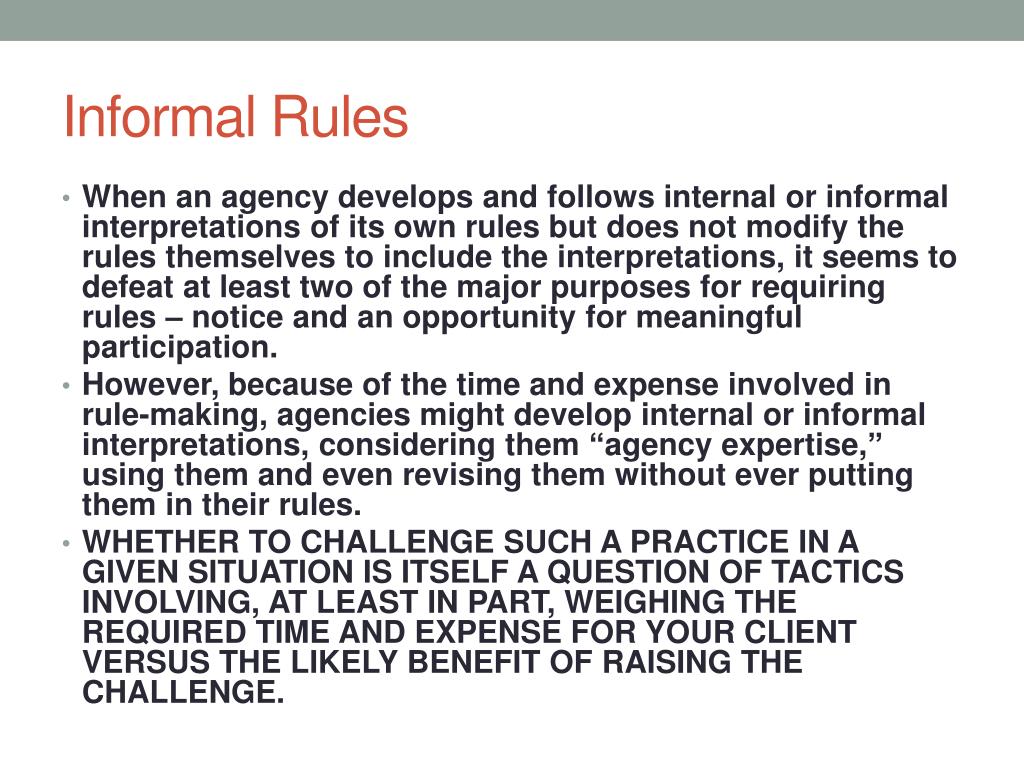 PPT - Understanding Montana Administrative Law: Agency-Specific Rules ...
