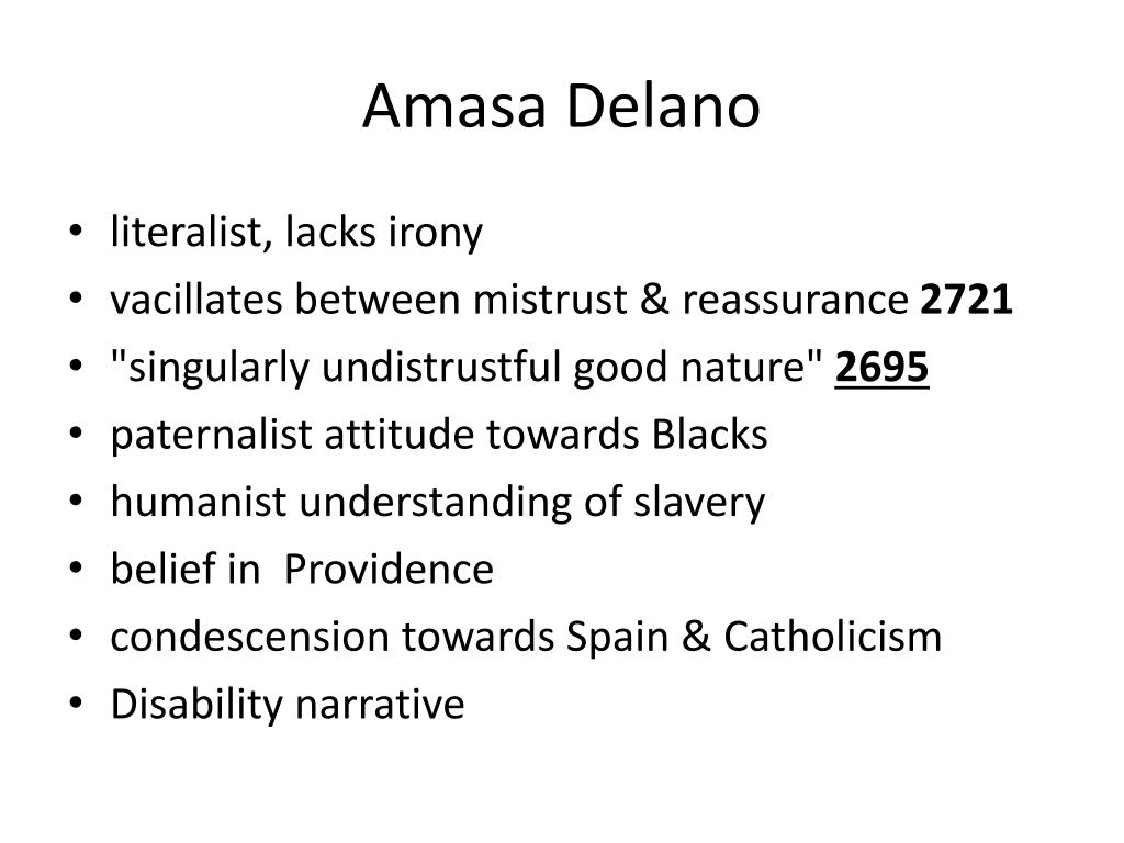 PPT - Herman Melville Benito Cereno (1855) PowerPoint Presentation ...