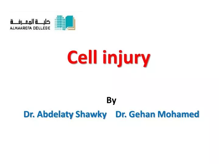 PPT - Cell injury PowerPoint Presentation, free download - ID:2244293