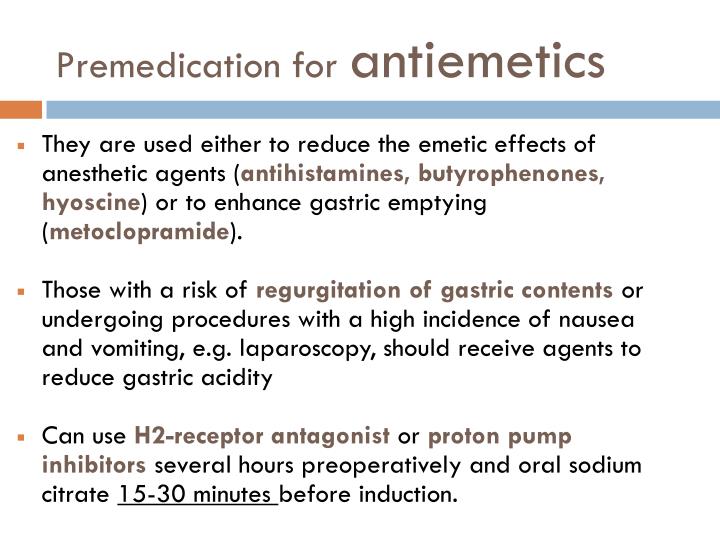 PPT - Pre-operative Pre - medication PowerPoint Presentation - ID:2244695