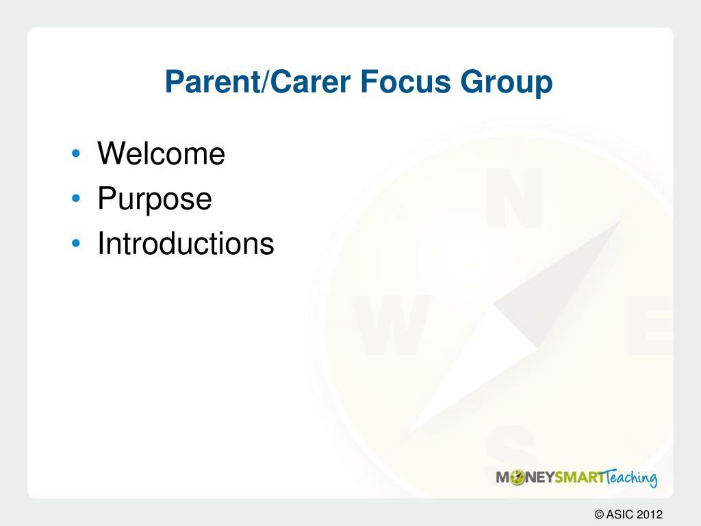 PPT - Parent/ Carer Focus Group: Parents/ carers as partners in ...