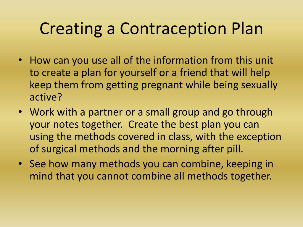 Ppt Creating A Contraception Plan Powerpoint Presentation Free