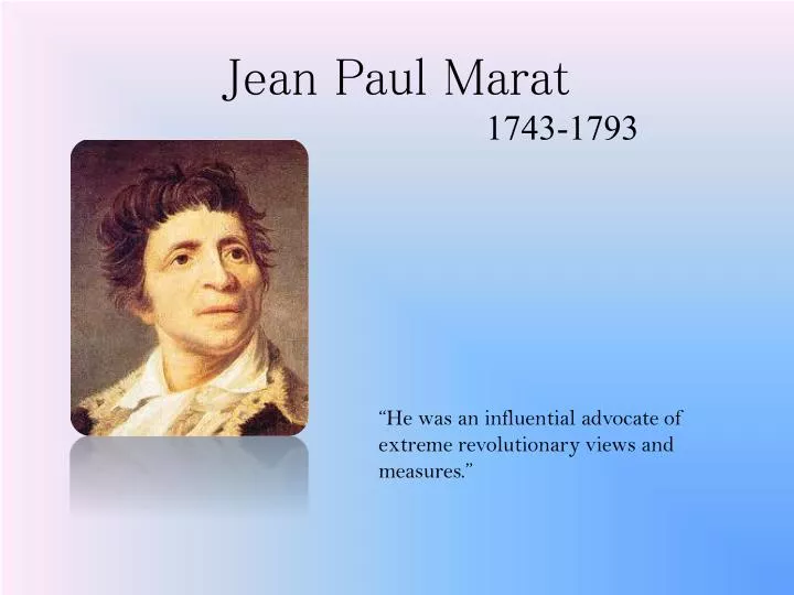 PPT - Jean Paul Marat PowerPoint Presentation, free download - ID:2246255