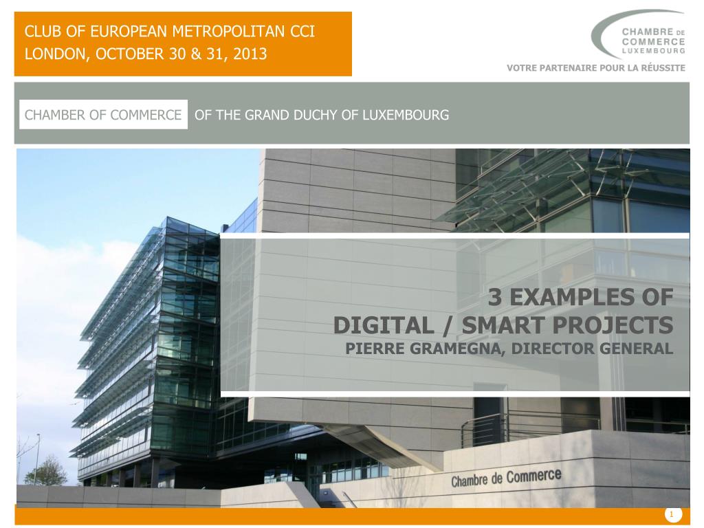 PPT - CLUB OF EUROPEAN METROPOLITAN CCI London, october 30 & 31, 2013 ...