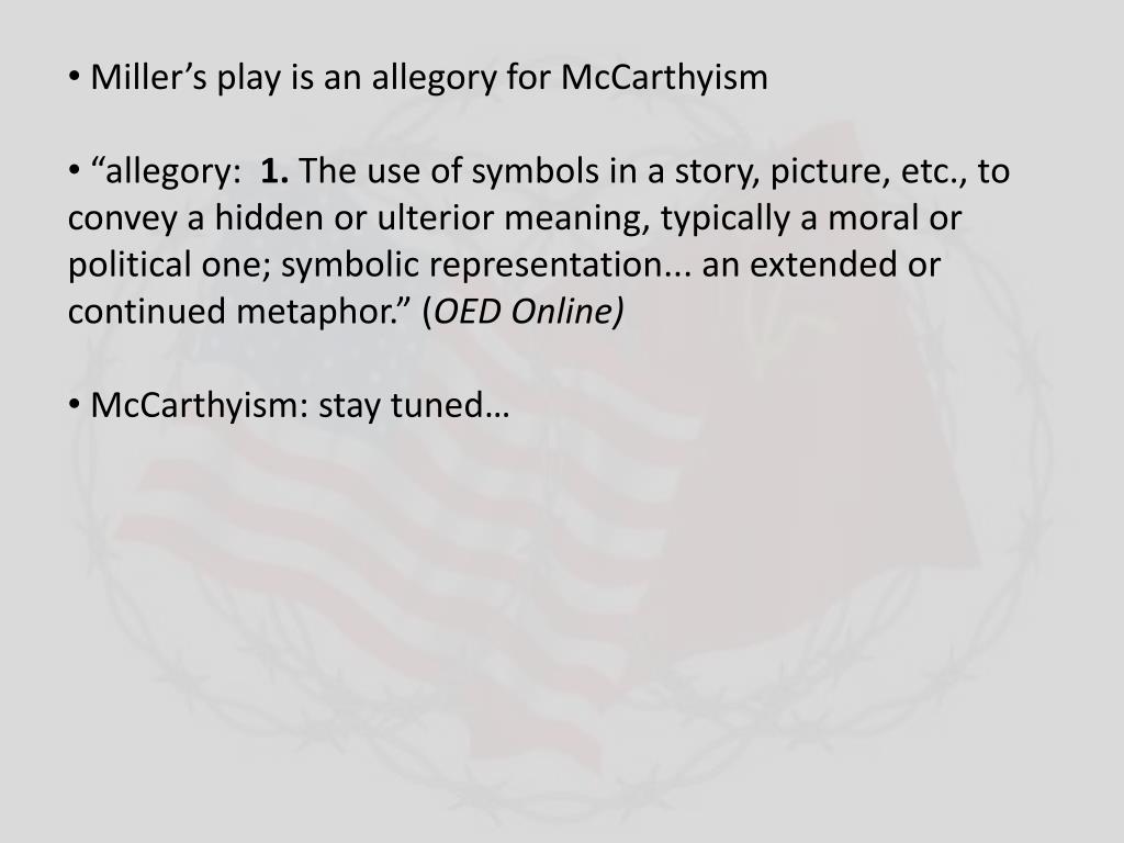 PPT - Miller & The Cold War: The World Outside The Crucible (Part I ...
