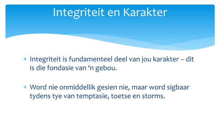 PPT - INTEGRITEIT PowerPoint Presentation - ID:2247829