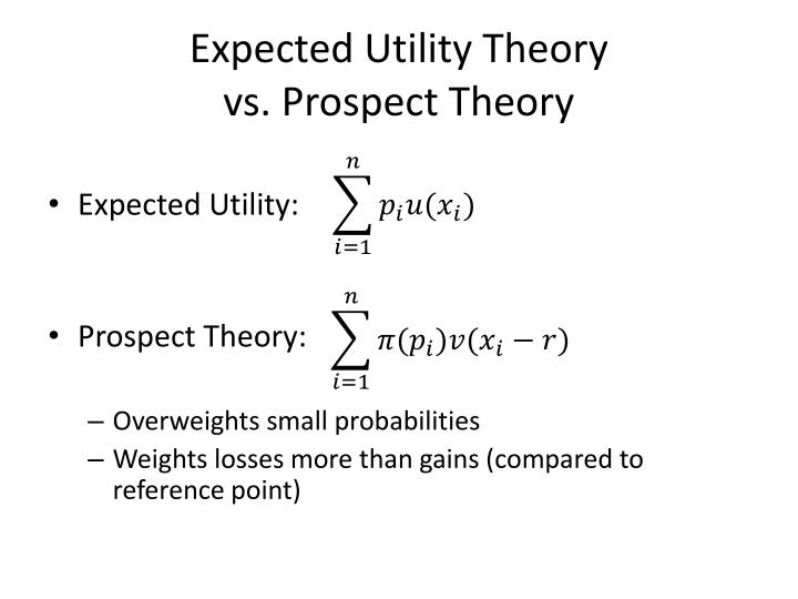 PPT - Prospect Theory in Wild Evidence from the field PowerPoint ...