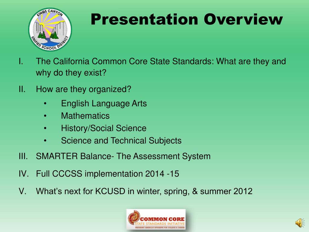 PPT California Common Core State Standards General Information ppt-california-common-core-state-standards-general-information
