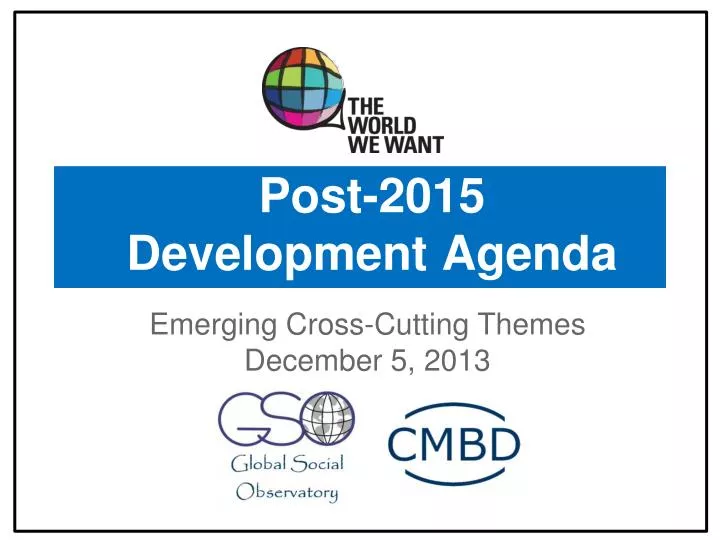 PPT - Post-2015 Development Agenda PowerPoint Presentation, free ...
