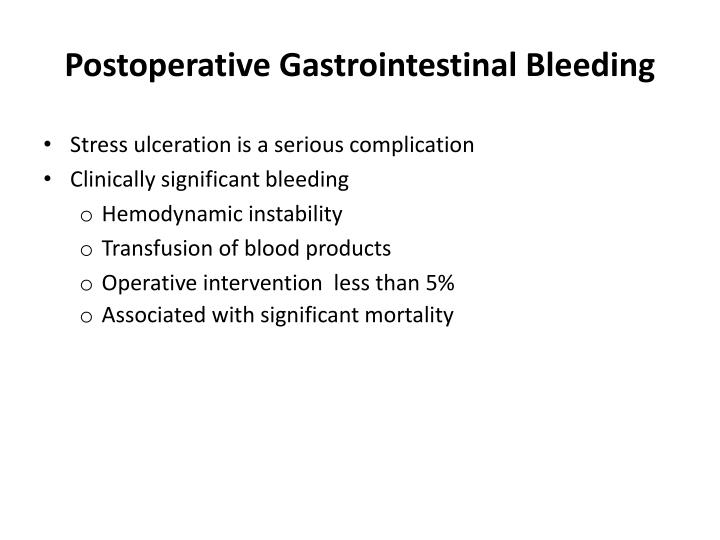 PPT - GASTROINTESTINAL COMPLICATIONS PowerPoint Presentation - ID:2249070