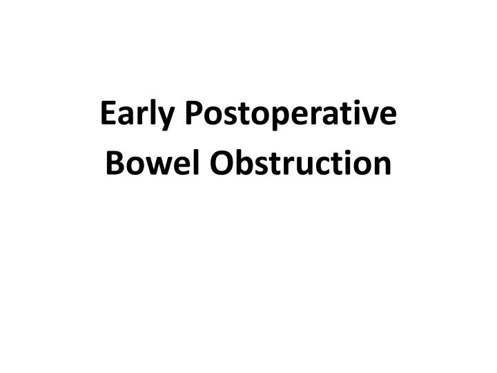 PPT - GASTROINTESTINAL COMPLICATIONS PowerPoint Presentation - ID:2249070