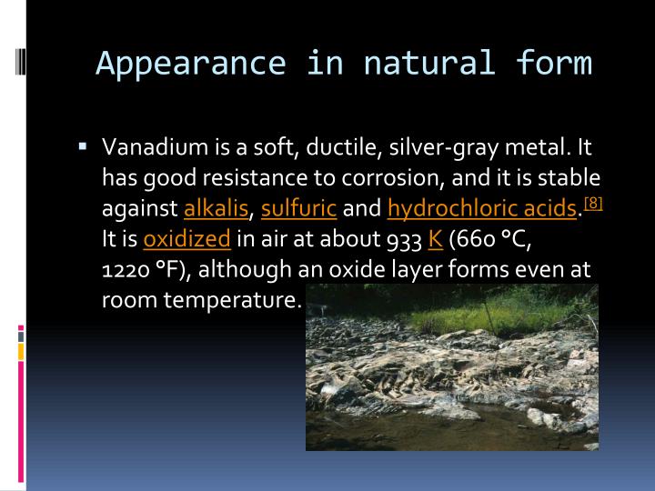 PPT - Vanadium PowerPoint Presentation - ID:2249290