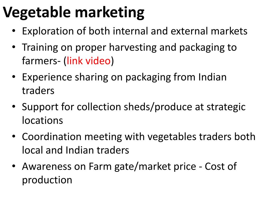 PPT - Vegetable Production and Marketing Awareness PowerPoint ...