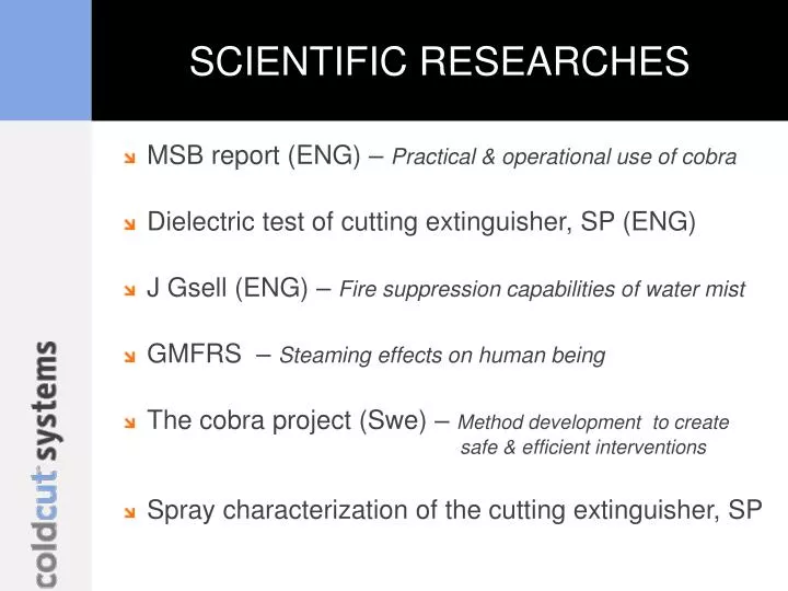 PPT - SCIENTIFIC RESEARCHES PowerPoint Presentation, free download - ID ...