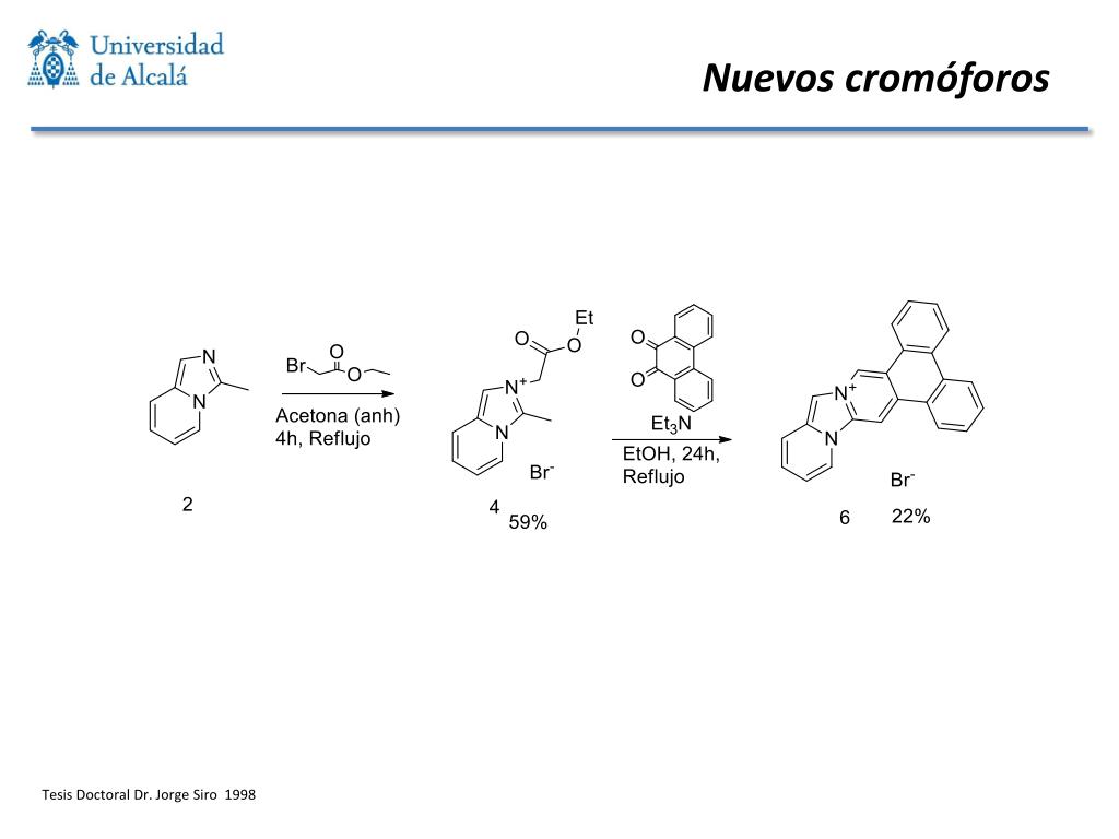 PPT - Cromóforos catiónicos intercalantes de DNA: Fluorescencia y ...
