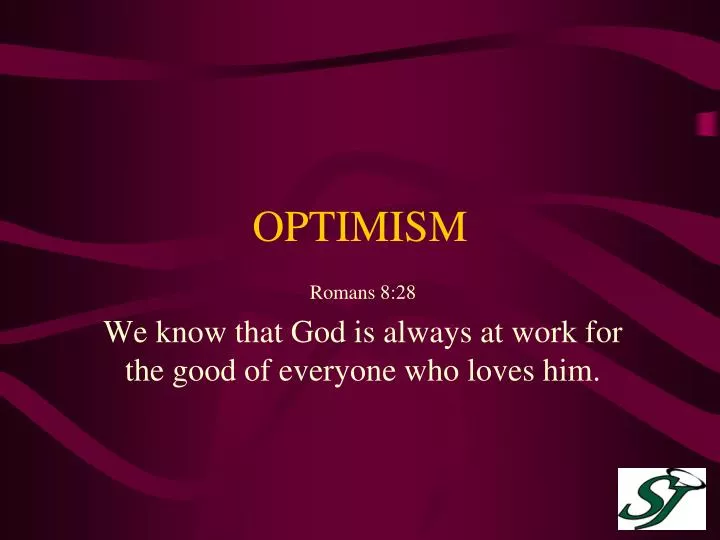 PPT - OPTIMISM PowerPoint Presentation, free download - ID:2251482