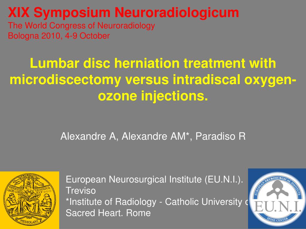 PPT - Lumbar disc herniation treatment with microdiscectomy versus ...