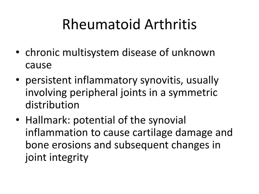 PPT - Rheumatology: OSTEOARTHRITIS RHEUMATOID ARTHRITIS PowerPoint ...