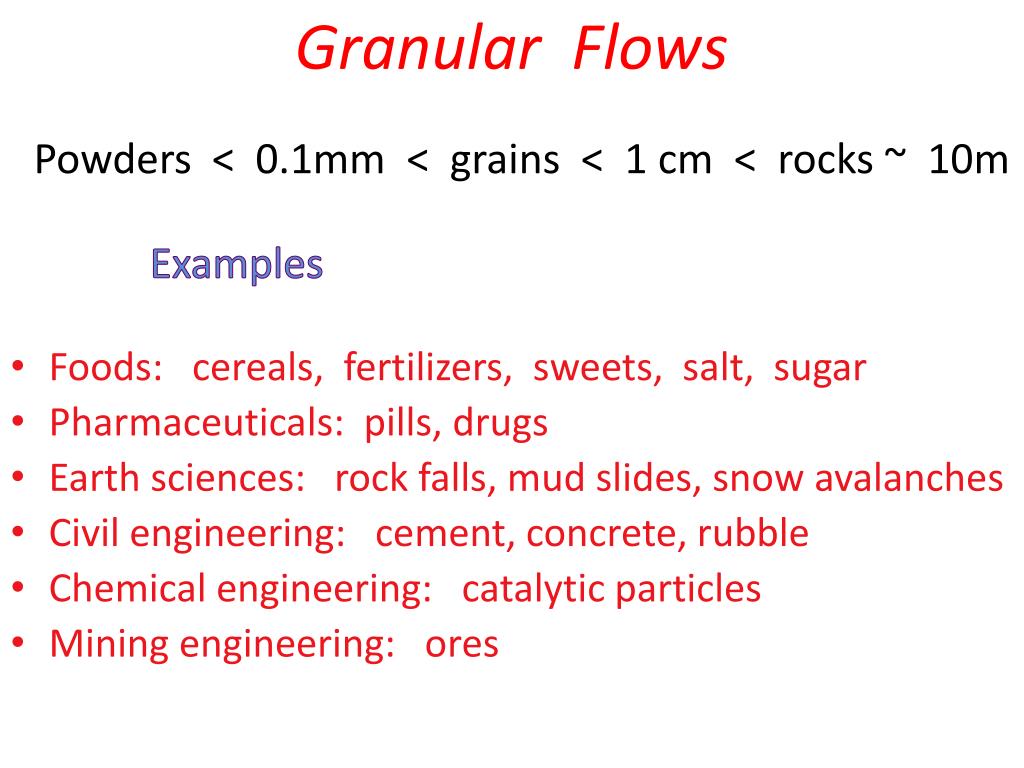 PPT - IAS & WUN Seminar Series Wednesday, November 28 Granular Flows I ...