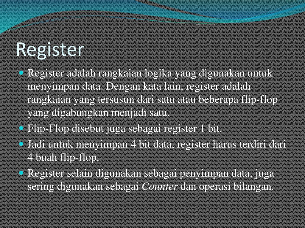 PPT - Register dan Counter PowerPoint Presentation, free download - ID ...