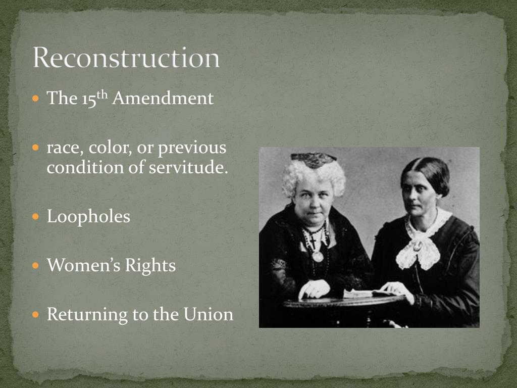 PPT - The Crisis of Reconstruction, 1865-1877 PowerPoint Presentation ...