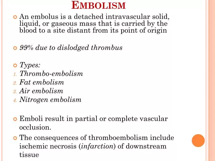 PPT - Embolism PowerPoint Presentation, free download - ID:2253553