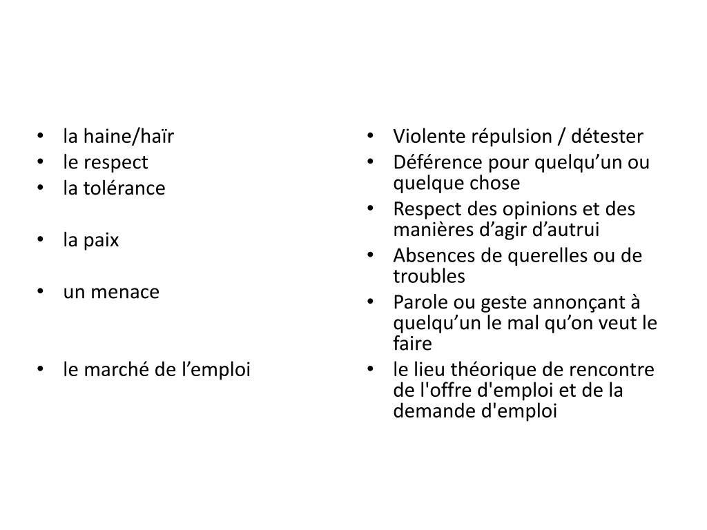 PPT - jeudi le 30 janvier Objectif: Je peux parler de l’aliénation et ...