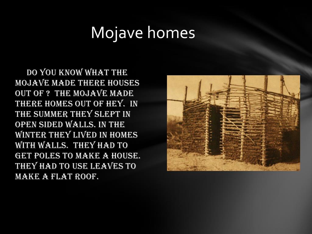 PPT - The Mojave Indians A California Native American Tribe PowerPoint ...