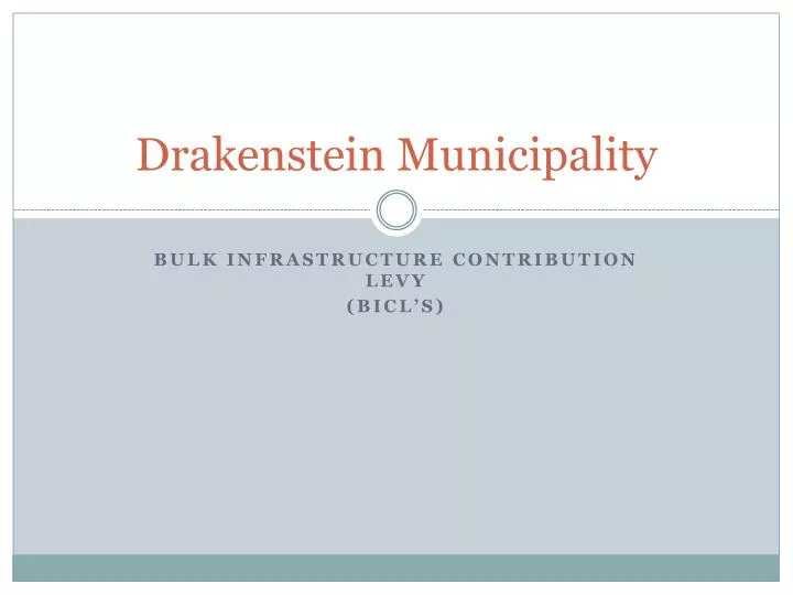 PPT - Drakenstein Municipality PowerPoint Presentation, free download ...